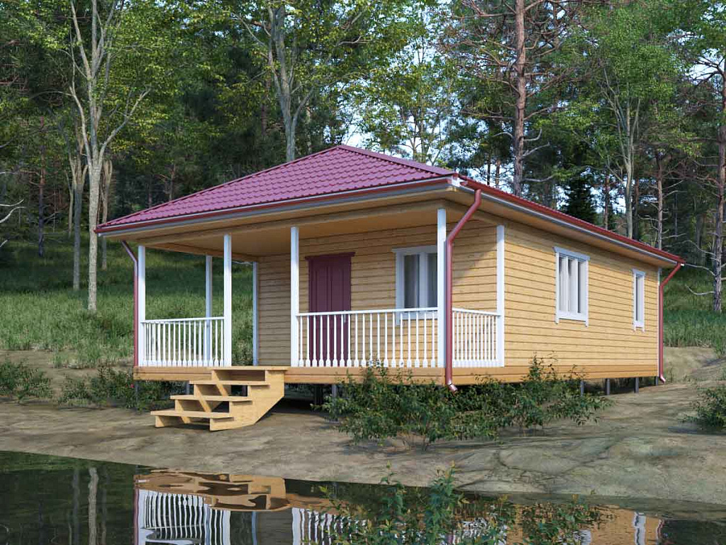 Дом из бруса «ИСТРА» купить в Москве цена 1650500 руб., площадь: 77 м2 ...