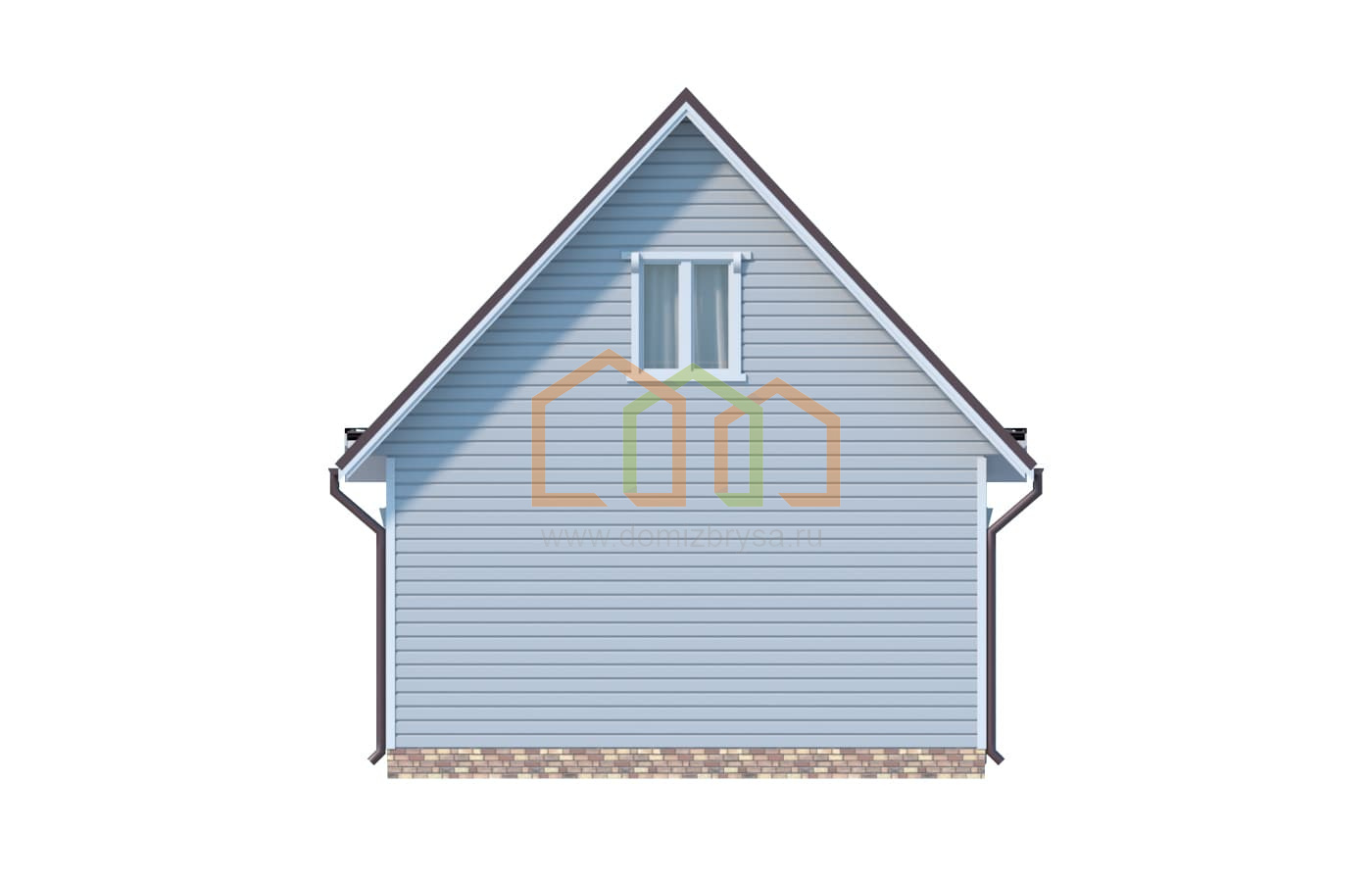 Каркасный дом 6х8 с мансардой - цена 1328500 руб под ключ в Москве ...